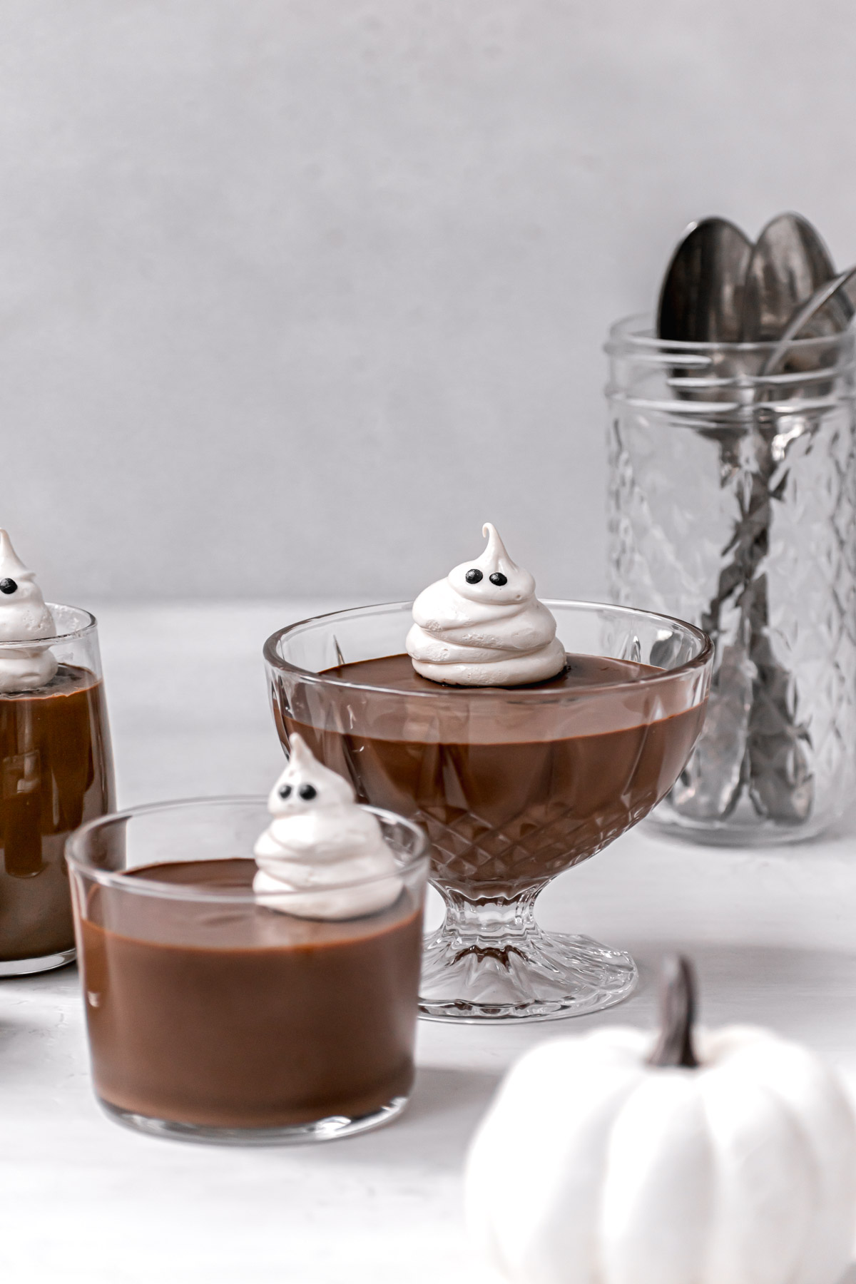 Chocolate Pots de Creme with Ghost Meringues - DairyPure®